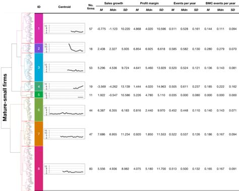 Clustering Configuration For The Mature Small Group With Descriptive