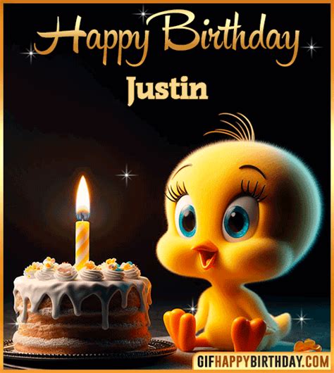 🎉 Happy Birthday Justin  🎂 Funny And Personalized Animated Wishes