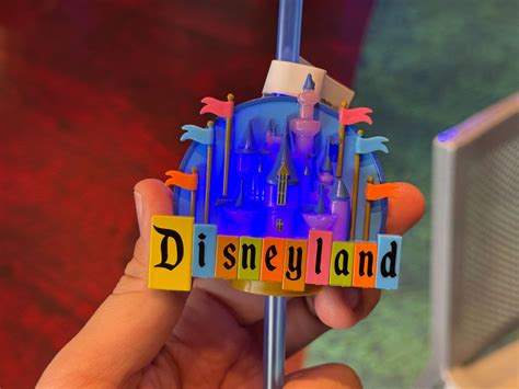 New Disneyland 70th Celebration Tumblers Sippers Straw Clips And