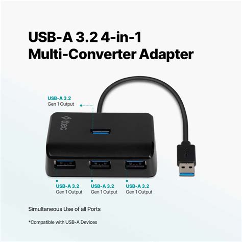 Ttec In Multiport USB A Hub USB A Converter