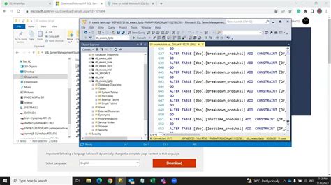 Running Script Sql Server Database Untuk Training Youtube