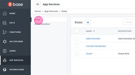Configuring Role Based Access Control 8base Docs