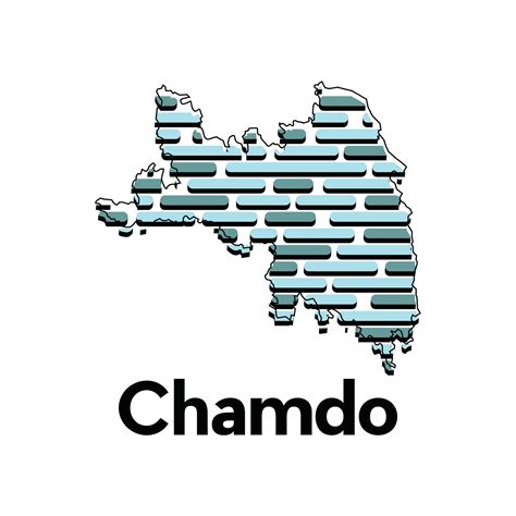 Map City Of Chamdo Tech Design Modern Technology Connection Logo Design Template 53219278