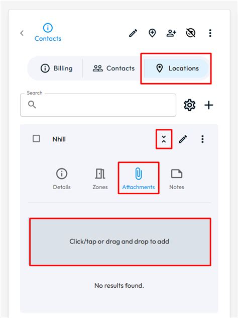 How Do I Upload A Document To A Specific Location For A Contact