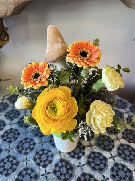 Mini Spring Pot Arrangement With Mushroom Pick