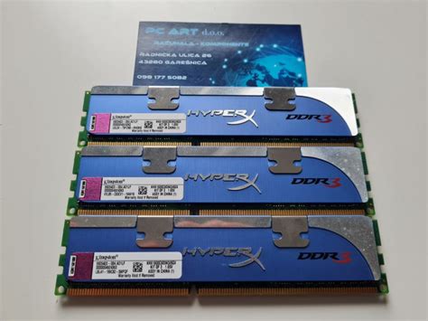 Kingston Hyperx 6gb 3x2gb Ddr3 Pc3 12800 1600 Mhz Račun R1