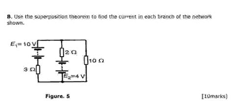 Solved B Use Superposition Theorem To Find The Current In Chegg