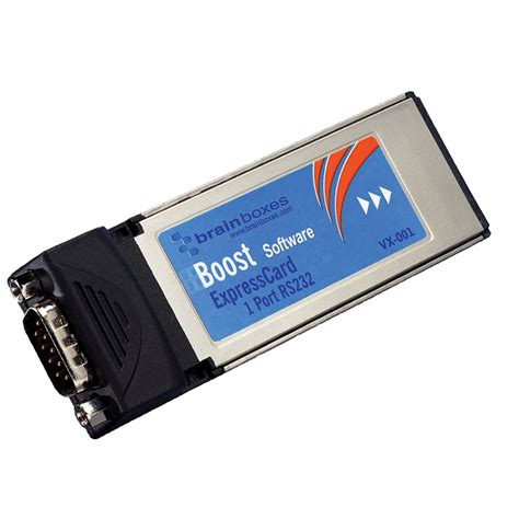 1 Port Rs232 Expresscard Serial Adapter With Integrated Connector Vx 001 Brainboxes