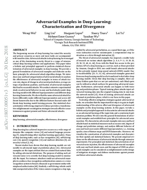 pdf adversarial examples in deep learning characterization and