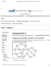 Week 4 Pdf 12 15 2020 Artificial Intelligence Search Methods For Problem Solving Unit 7