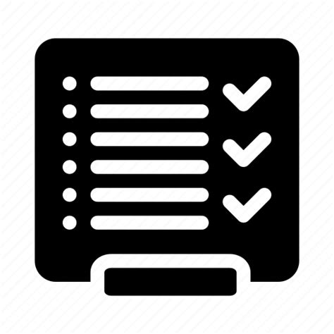 Whiteboard Presentation To Do List Education Task Icon Download On Iconfinder