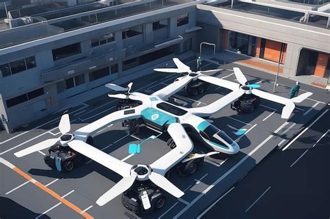 Premium Photo Futuristic Oversight Collaborative Efforts In Autonomous Drone Swarm Inspections