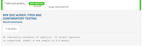 Rpr Diagnosis With Reflex To Titer And Confirmatory Testin Ulta Lab Tests