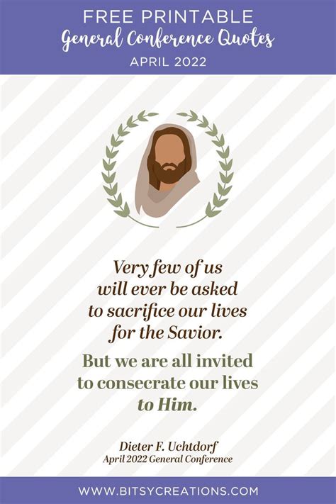 Michelle D Craig Free Printable Quote Art October 2022 Lds General