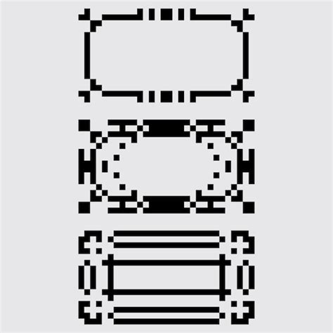 픽셀 아트 미니 프레임 미학 레트로 스프라이트 디자인 프리미엄 벡터