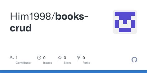 Github Him1998books Crud