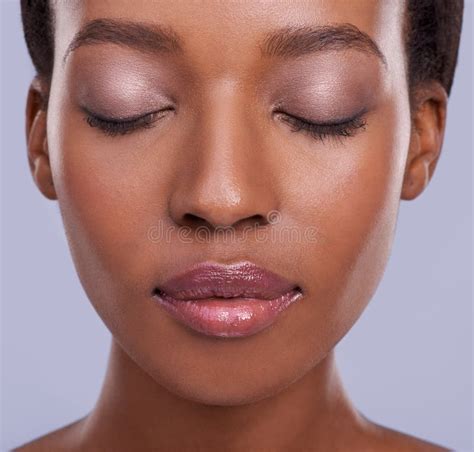 Skin Face And Makeup Black Woman With Beauty And Healthy Glow