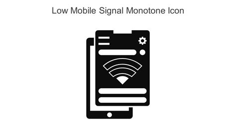 Low Mobile Signal Monotone Icon In Powerpoint Pptx Png And Editable Eps