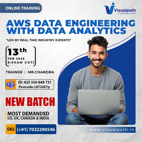 Visualpath 🚀 New Batch Alert Aws Data Engineering Online Training ️teams Link Bit