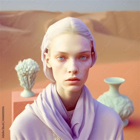 Fashion Style Portrait Of A Female Model Ai Generated Fashion Model