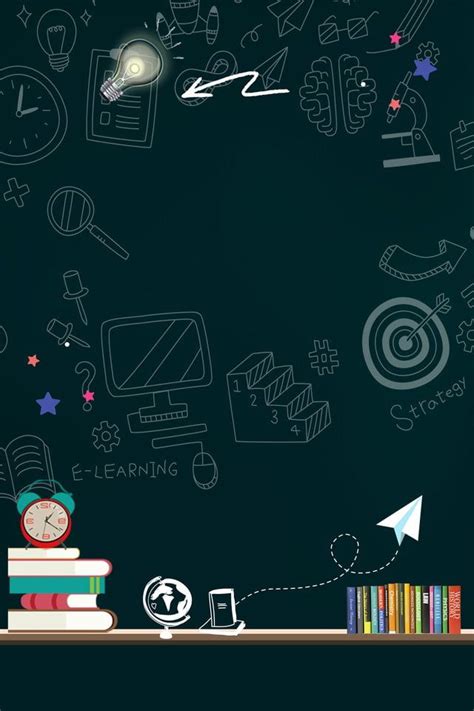 Cartoon Education Training Cram School Background Wallpaper Image For