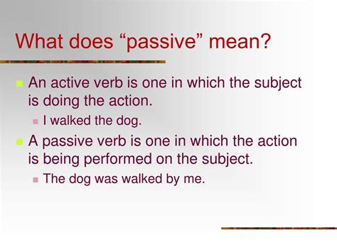 Ppt Present Passive System Powerpoint Presentation Free Download