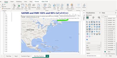 Filled Map Too Many Values Not Showing All Data Microsoft Fabric