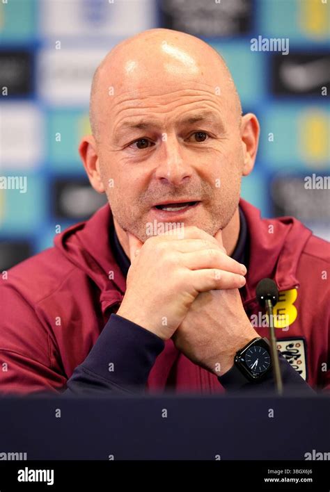 England Under 21 Head Coach Lee Carsley During A Press Conference At St