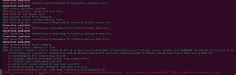 entofound error on cht conf call with cht docker helper 4 x technical