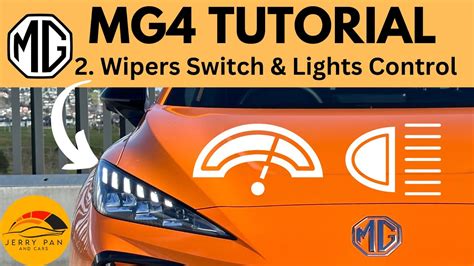 Mg4 Tutorial User Guide 2 Windscreen Wiper Indicator And Headlight Control How To Mg4
