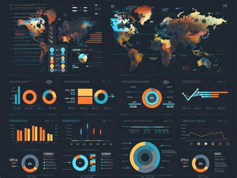 Infographic Metrics And Kpis Premium Ai Generated Image