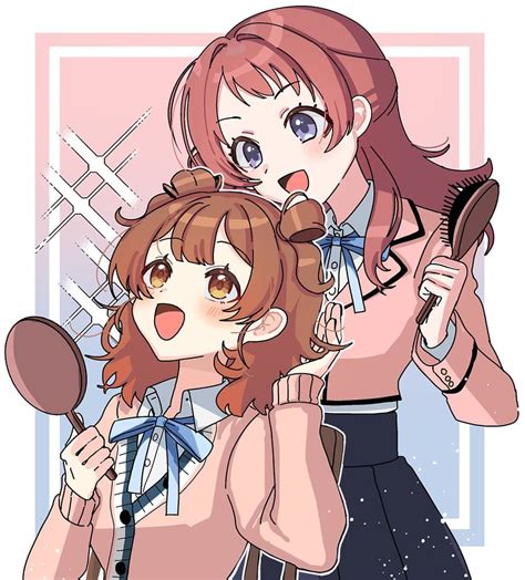 Hanami Saki And Hanami Ume Idolmaster And More Drawn By Lvetica Danbooru