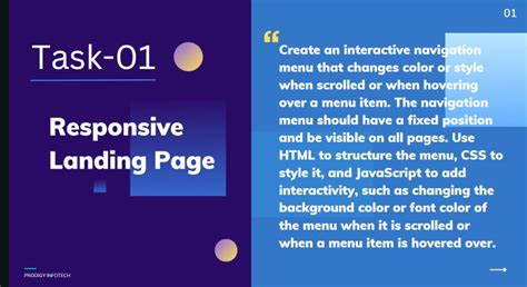 Webdevelopment Internship Prodigyinfotech Landingpage