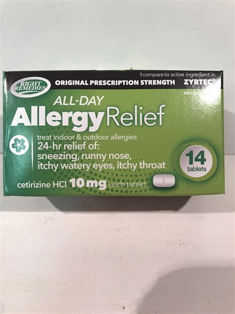 Buy All Day Allergy Relief Compare To Active Ingredient In Zyrtec 24