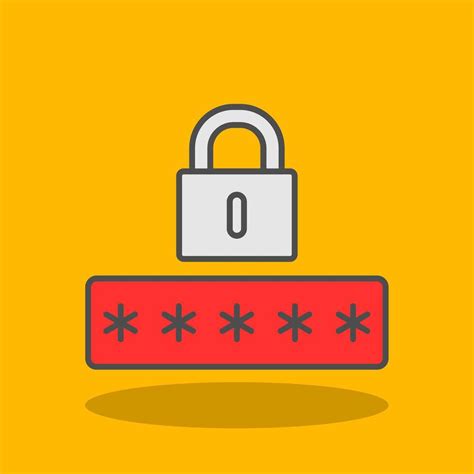 Password Filled Shadow Icon 42949623 Vector Art At Vecteezy