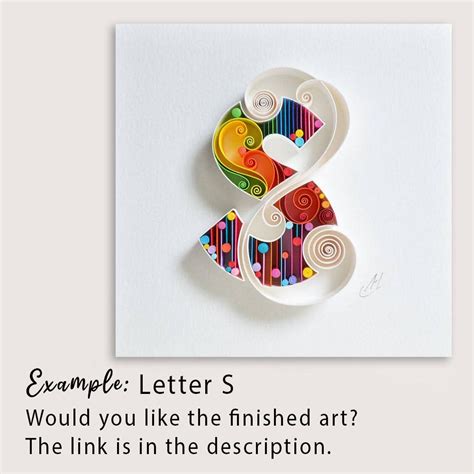 Quilling Alphabet 26 Letters Paper Art Patterns Templates