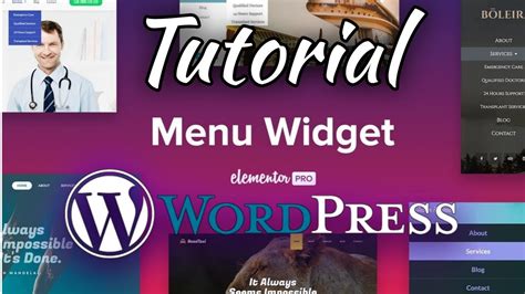 How To Create Beautiful Menus Using Wordpress And Elementor Pro Menu Widget Youtube