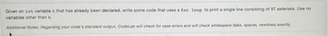 Solved Given An Int Variable K That Has Already Been