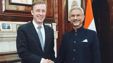 Us Nsa Jake Sullivan Meets Jaishankar In Delhi As Biden Administration