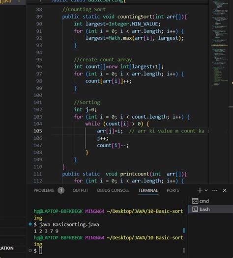Day 45 Java Sorting Algorithm 1 Bubble Sort The Largest Element