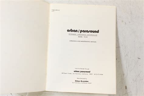 Orban 516ec Dynamic Sibilance Controller Manual Odandd