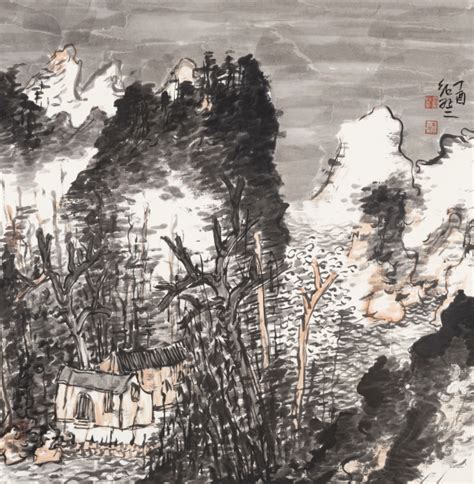 写意潇湘 水墨夯沙田绍登写生作品展