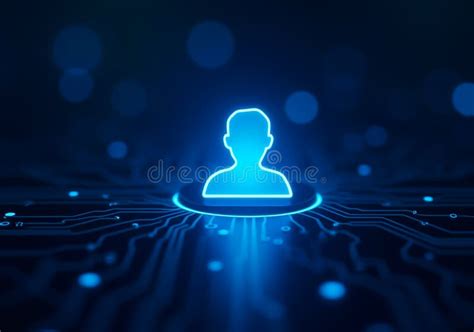 Digital Identity On A Futuristic Circuit Board Stock Illustration Illustration Of Background