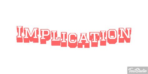 Implication Word Animated  Logo Designs