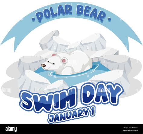 Polar Bear Plunge Day Icon Illustration Stock Vector Image And Art Alamy