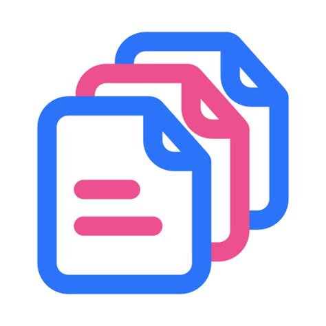 Files 2 Two Color Multiple Icon Download On Iconfinder