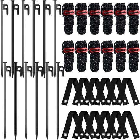 Suzile 48 Pcs Tree Stake Kits Heavy Duty Anchor Support Kit For Young