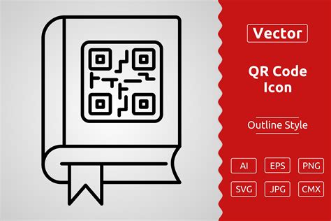 Vector Qr Code Outline Icon Design Graphic By Muhammad Atiq · Creative Fabrica