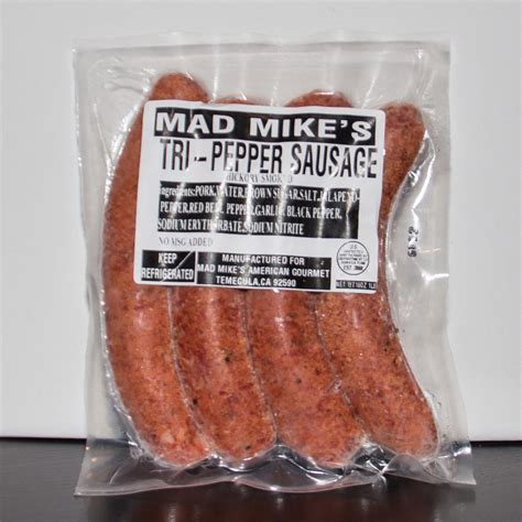 Tri Pepper Sausage Tri Pepper Sausage Mad Mikes American Gourmet