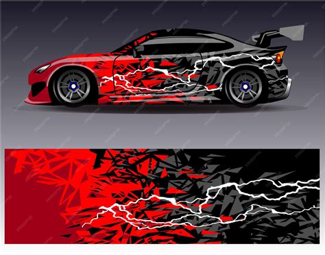 Premium Vector Car Wrap Decal Design Vector Custom Livery Race Rally
